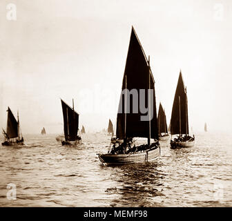 Fishing boats, Great Yarmouth, early 1900s Stock Photo - Alamy