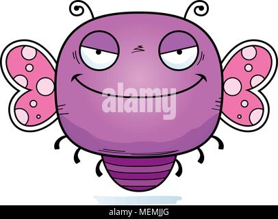 A cartoon illustration of an evil looking butterfly Stock Vector Image ...
