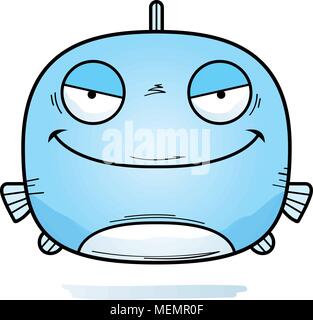 A cartoon illustration of an evil looking fish Stock Vector Image & Art ...