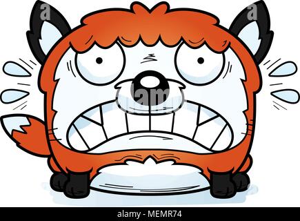 A cartoon illustration of a fox looking scared Stock Vector Image & Art ...