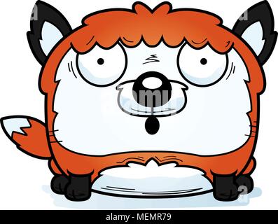 A cartoon illustration of a fox looking scared Stock Vector Image & Art ...