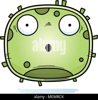 A cartoon illustration of a germ looking scared Stock Vector Image ...