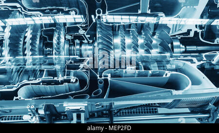 Turbine Engine Profile. Aviation Technologies. Aircraft jet engine ...