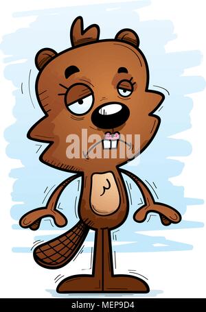 A cartoon illustration of a beaver looking sad Stock Vector Image & Art ...