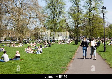 Sunbathing on Clapham Common, Clapham, London Stock Photo - Alamy