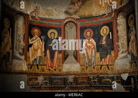 Circle of Master of Pedret. Fresco depicting the Parable of the Wise ...