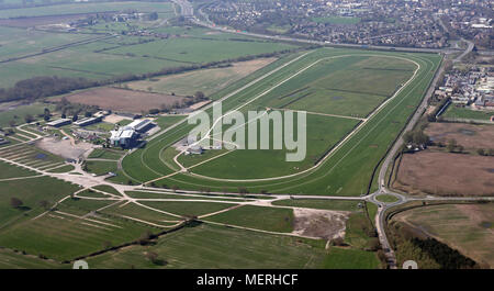 aerial view of Wetherby Racecourse and Conference Centre, with HMP ...