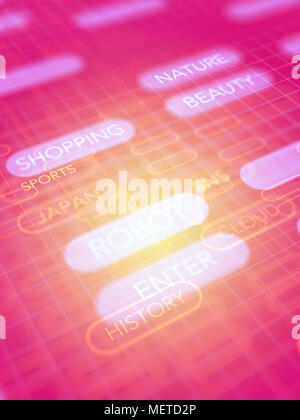 Trend Characters and Button Stock Photo - Alamy