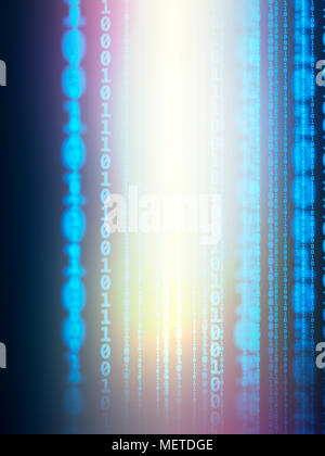 Floating Vertical Digital Numbers Stock Photo - Alamy