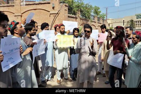Pashtun Tahafuz Movement protest against the Pakistan Army outside the ...