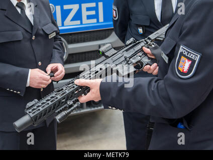 23 April 2018, Germany, Kiel: Police commissioner Holger Westphal ...
