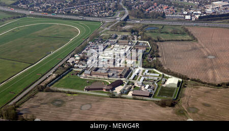 aerial view of the HMYOI Wetherby prison Stock Photo - Alamy