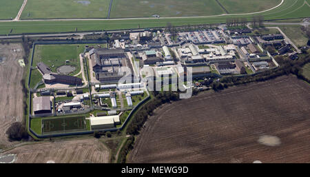 aerial view of the HMYOI Wetherby prison Stock Photo - Alamy