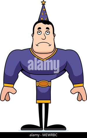 A cartoon illustration of a wizard looking sad Stock Vector Image & Art ...