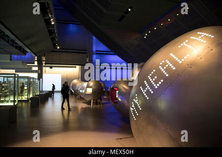 Who Am I exhibit with interactive objects, games and artworks at the ...
