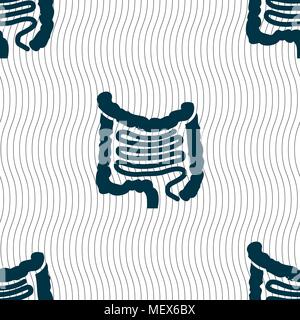 Intestines sign. Seamless pattern with geometric texture. Vector ...
