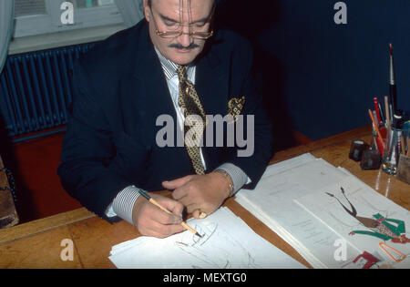 Modedesigner Rudolph Moshammer in seinen Privaträumen in München ...