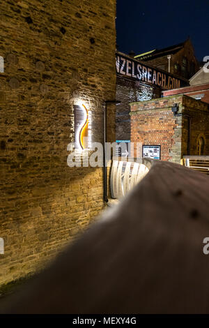 Castle Park Bridge, new serpentine footbridge, and Finzels Reach at ...