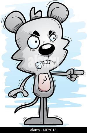 A cartoon illustration of a mouse looking mad Stock Vector Image & Art ...