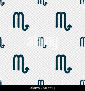 Scorpio sign. Seamless pattern with geometric texture. Vector ...