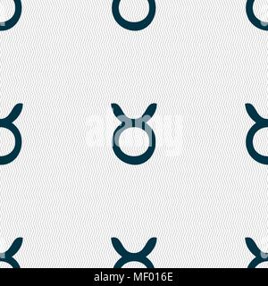 Taurus sign. Seamless pattern with geometric texture. Vector ...