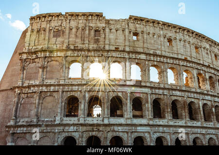 Sunlight Through The Roman Colosseum Stock Photo - Alamy