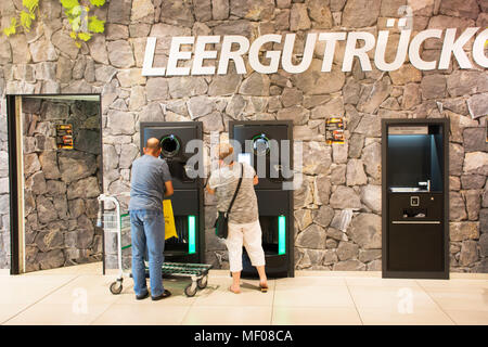 Reverse vending machine in an in Germany Stock Photo - Alamy