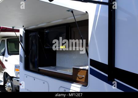 RVs on display at Central NJ RV show Stock Photo - Alamy