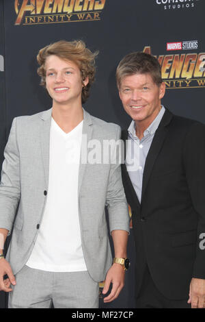 Chase Liefeld, Rob Liefeld 04/23/2018 The World Premiere of "Avengers ...