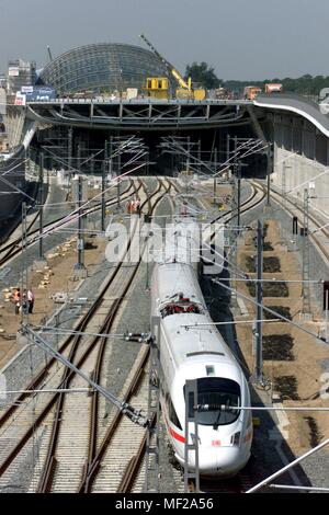 Last construction work at the new High Speed Line in Leipzig Stock ...