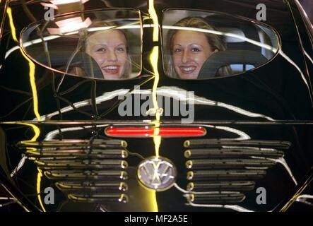 Car, VW, Volkswagen, pretzel beetle, model year 1949-1953, black ...