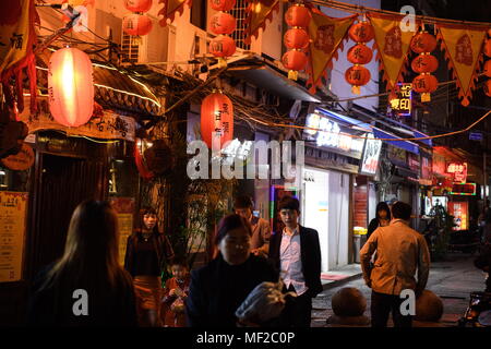 Changsha, Hunan province, China - Night view of Huogongdian, the Stock ...