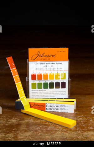 A small box of Johnson Universal Indicator test paper books as used in ...