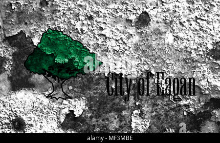 Eagan city smoke flag, Minnesota State, United States Of America Stock ...