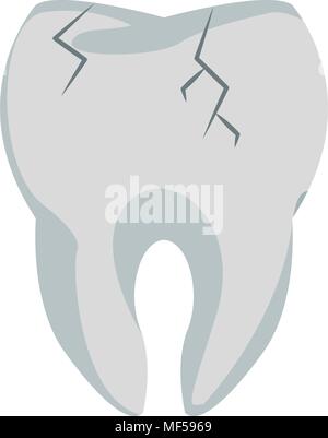 healthy and broken tooth cartoon vector illustration EPS10 Stock Vector ...