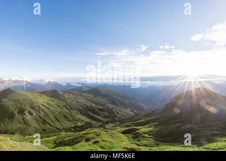 Italy, Piemont, West Alps, View from Colle Basset, Colle dell'Assietta ...