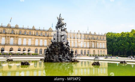 Herrenchiemsee castle at the Chiemsee, castle of King Ludwig II of ...