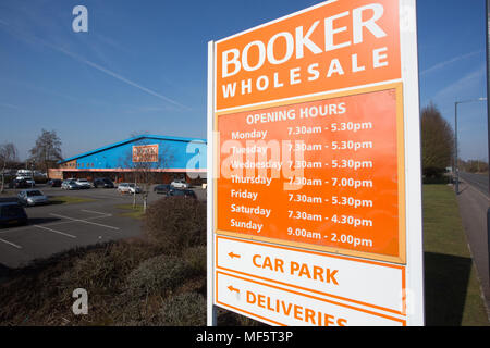 Booker Wholesale signage Stock Photo - Alamy