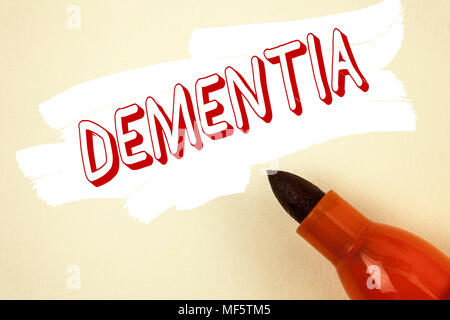 Handwriting text writing Dementia. Concept meaning Long term memory ...