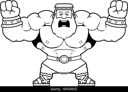 A cartoon illustration of Zeus looking angry Stock Vector Image & Art ...