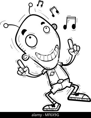 cartoon alien man dancing Stock Vector Image & Art - Alamy