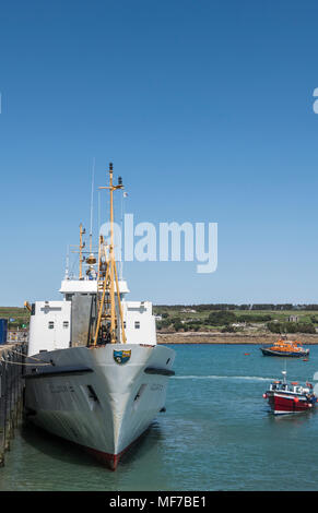 The Scillonian 111 passenger and goods ferry between Penzance and Hugh ...