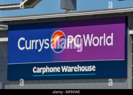 Currys retail outlet on a retail park in Nottingham, England, U.K Stock ...
