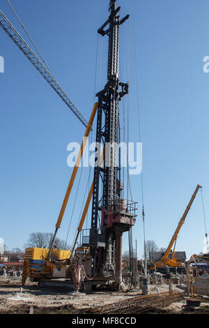pile bore machine. A pile driver is a mechanical device used to drive ...