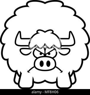 A cartoon illustration of a yak looking angry Stock Vector Image & Art ...