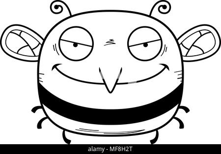 A cartoon illustration of an evil looking bee Stock Vector Image & Art ...