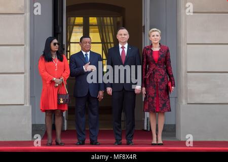 President of Ethiopia Mulatu Teshome Wirtu with his wife Meaza Abraham ...