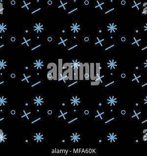 Blue math symbol pattern. Mathematic geometric seamless . Abstract ...