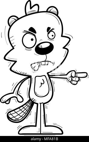 A cartoon illustration of a beaver looking angry Stock Vector Image ...