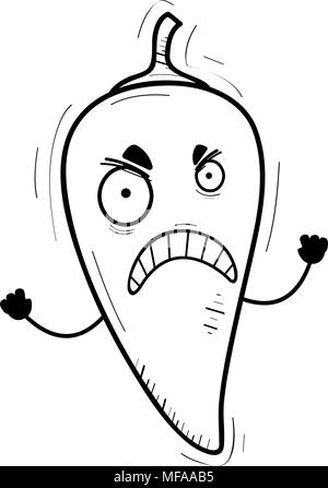 Angry chili pepper cartoon Stock Vector Image & Art - Alamy